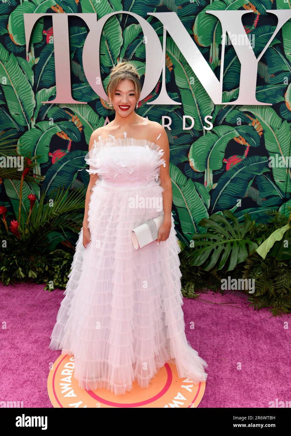 Jess Val Ortiz arrives at the 76th annual Tony Awards on Sunday, June ...
