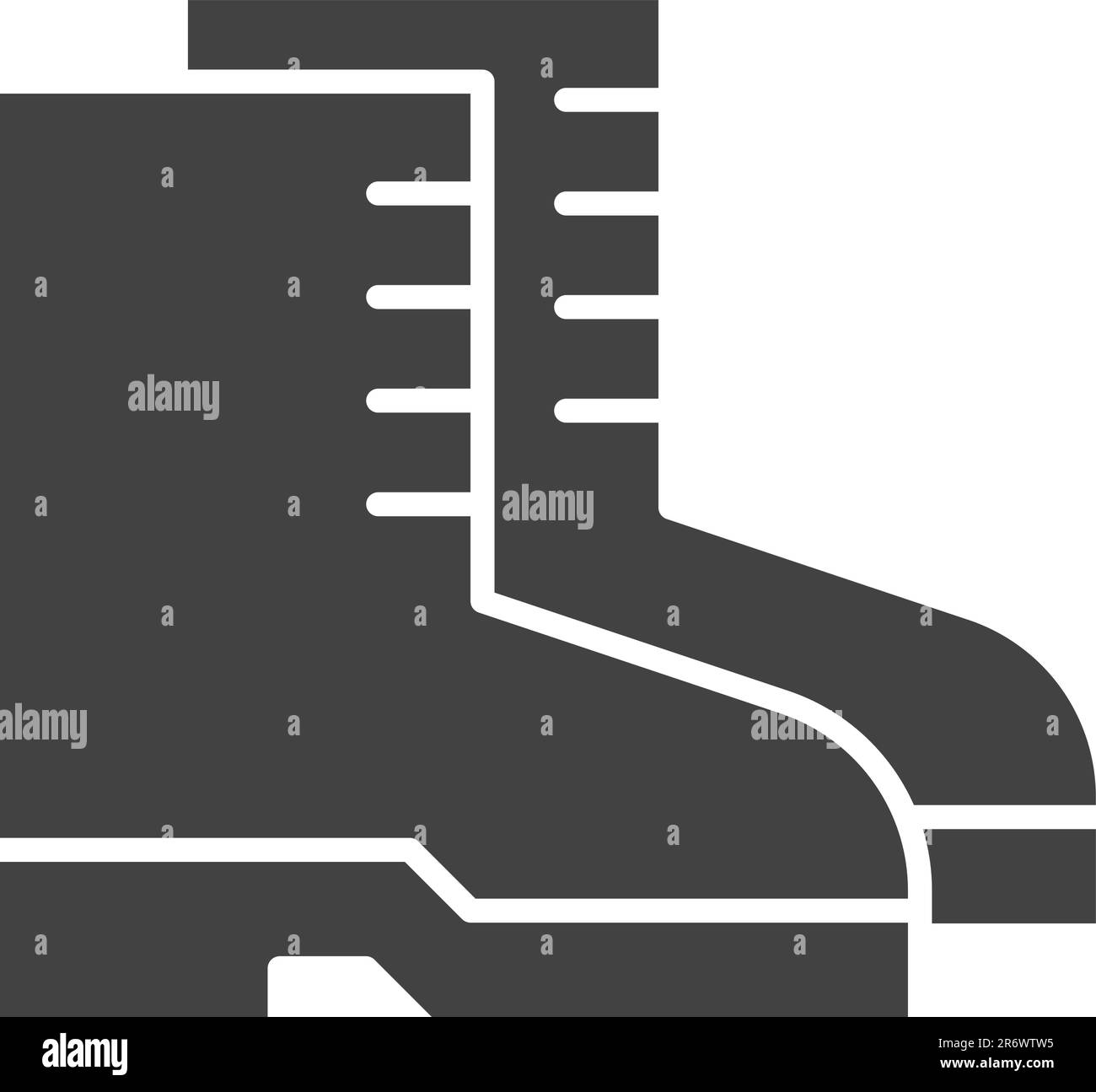 Hiking boots icon outline Cut Out Stock Images & Pictures - Alamy