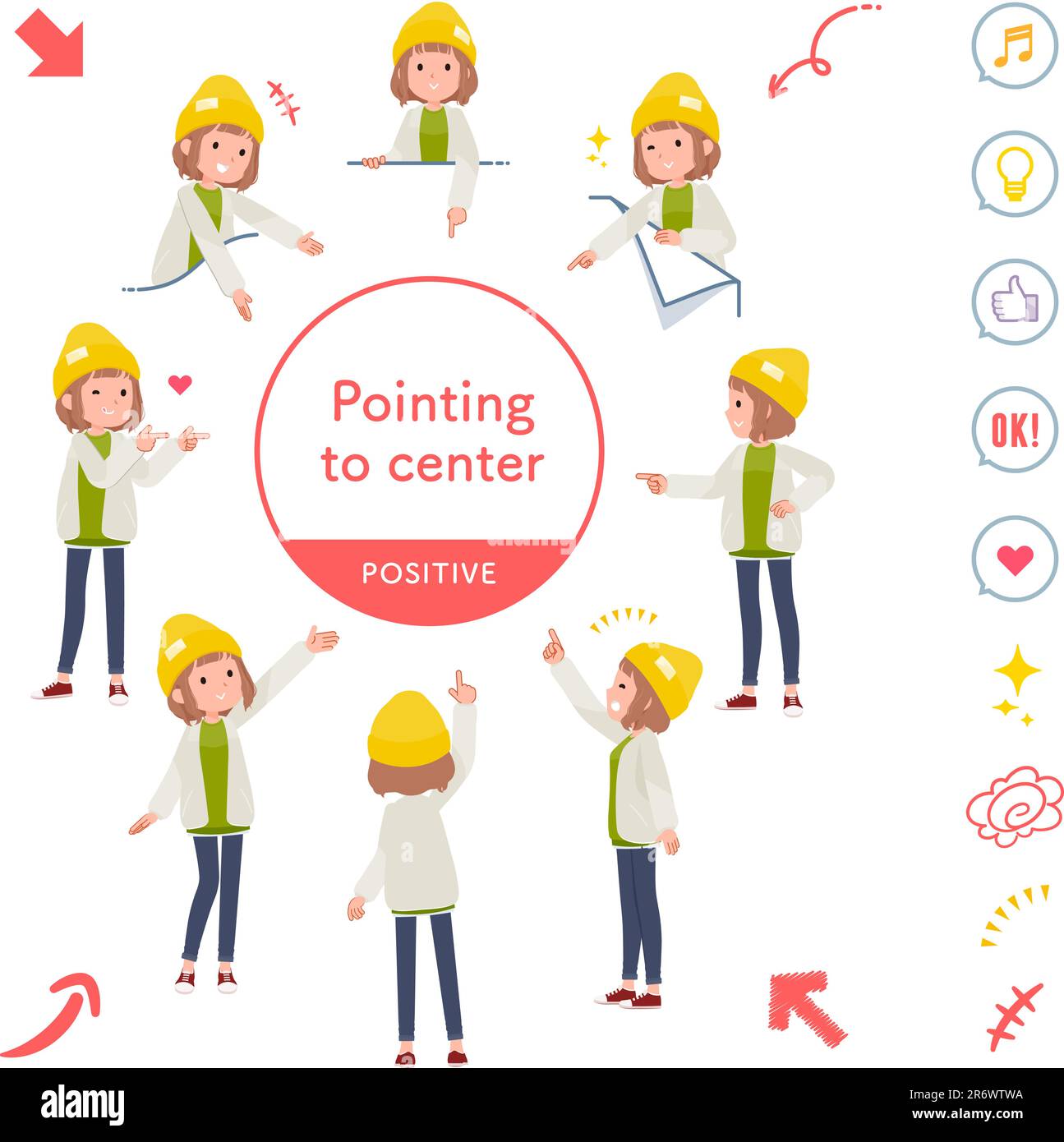 Fashionable gaze Stock Vector Images - Alamy