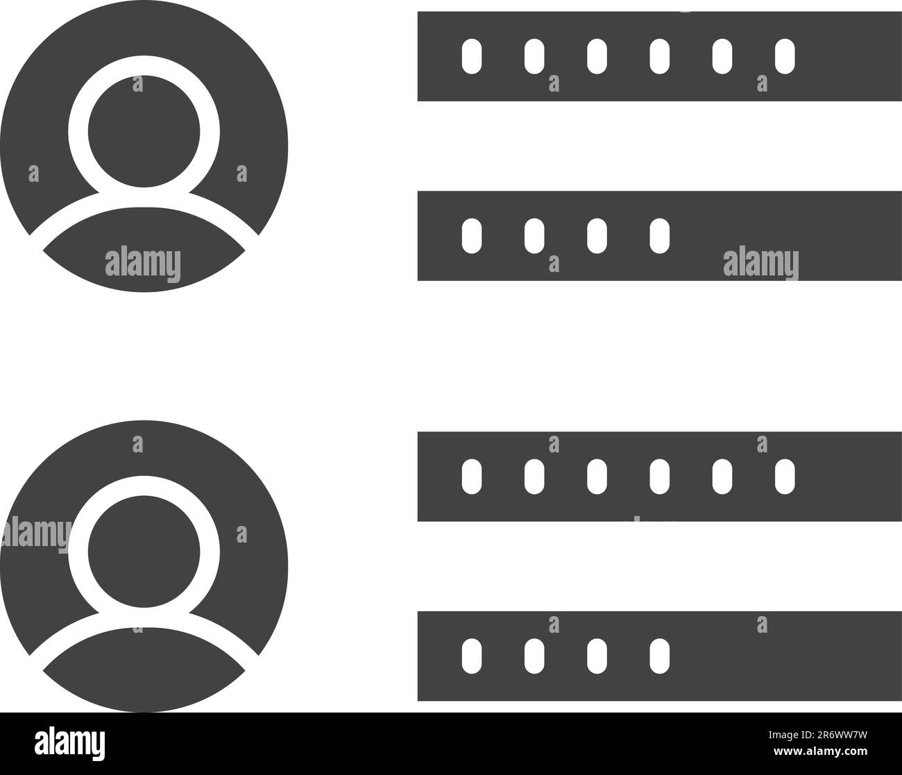 Bars chart outline vector Cut Out Stock Images & Pictures - Alamy