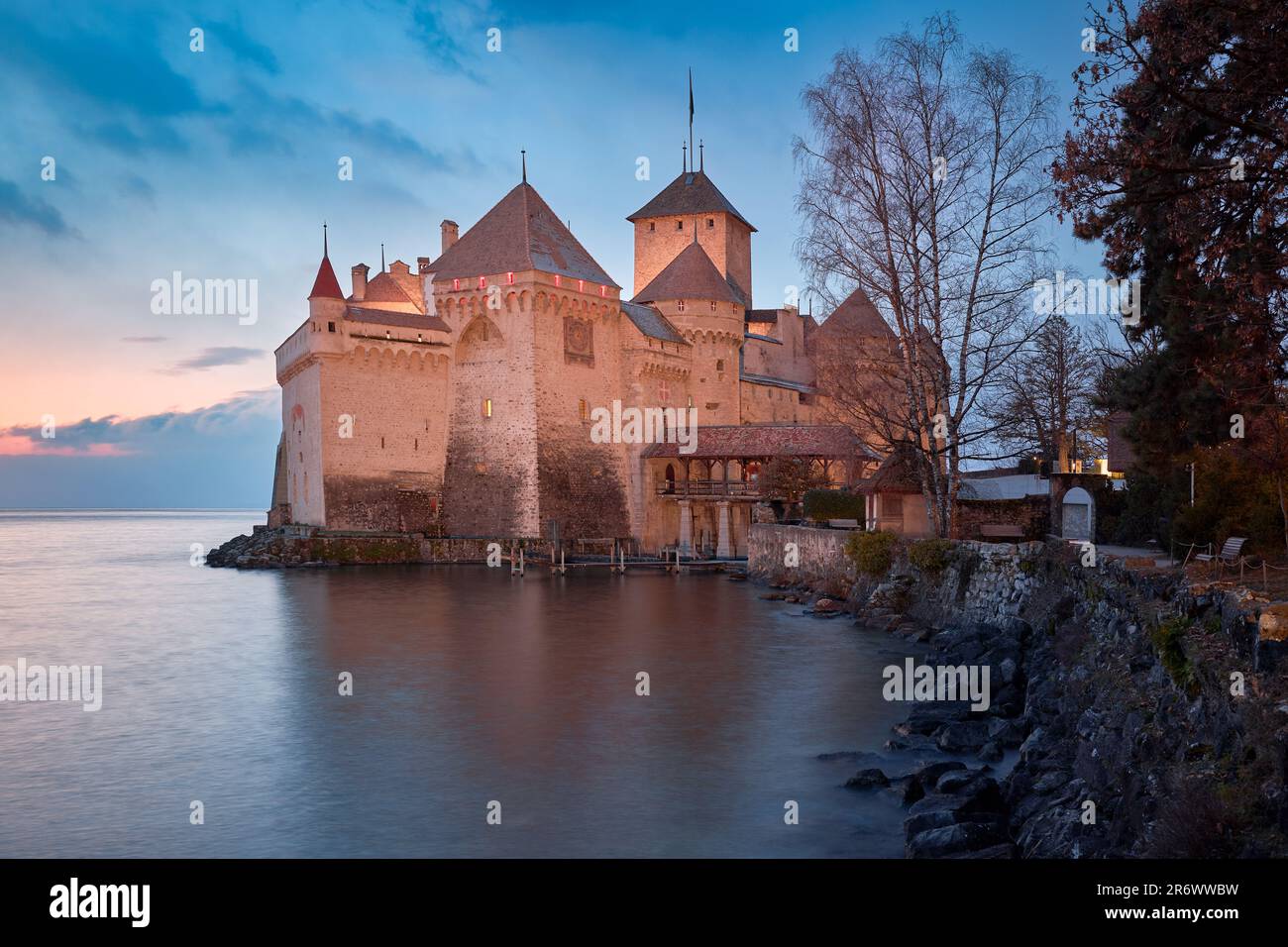 Picturesque view chillon castle hi-res stock photography and images - Alamy