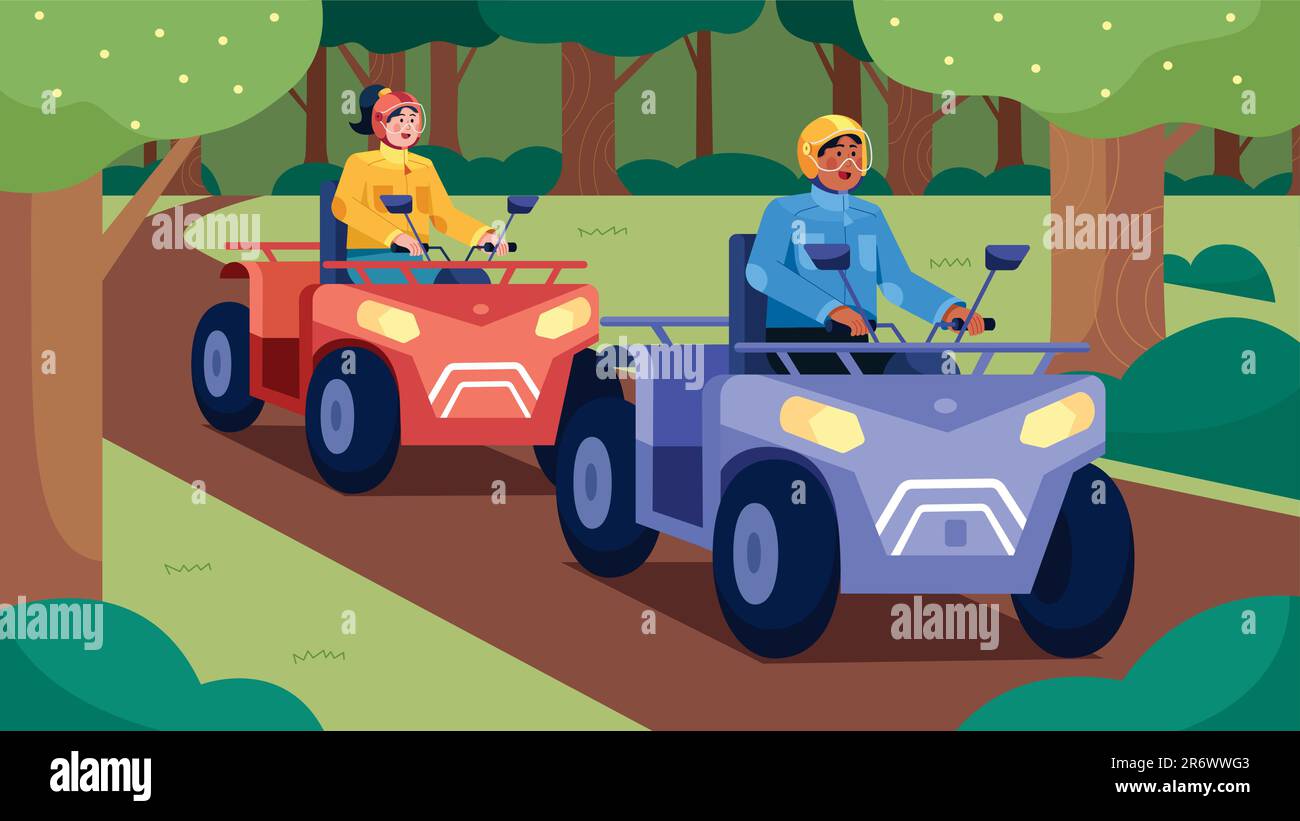 Quad cross Stock Vector Images - Alamy