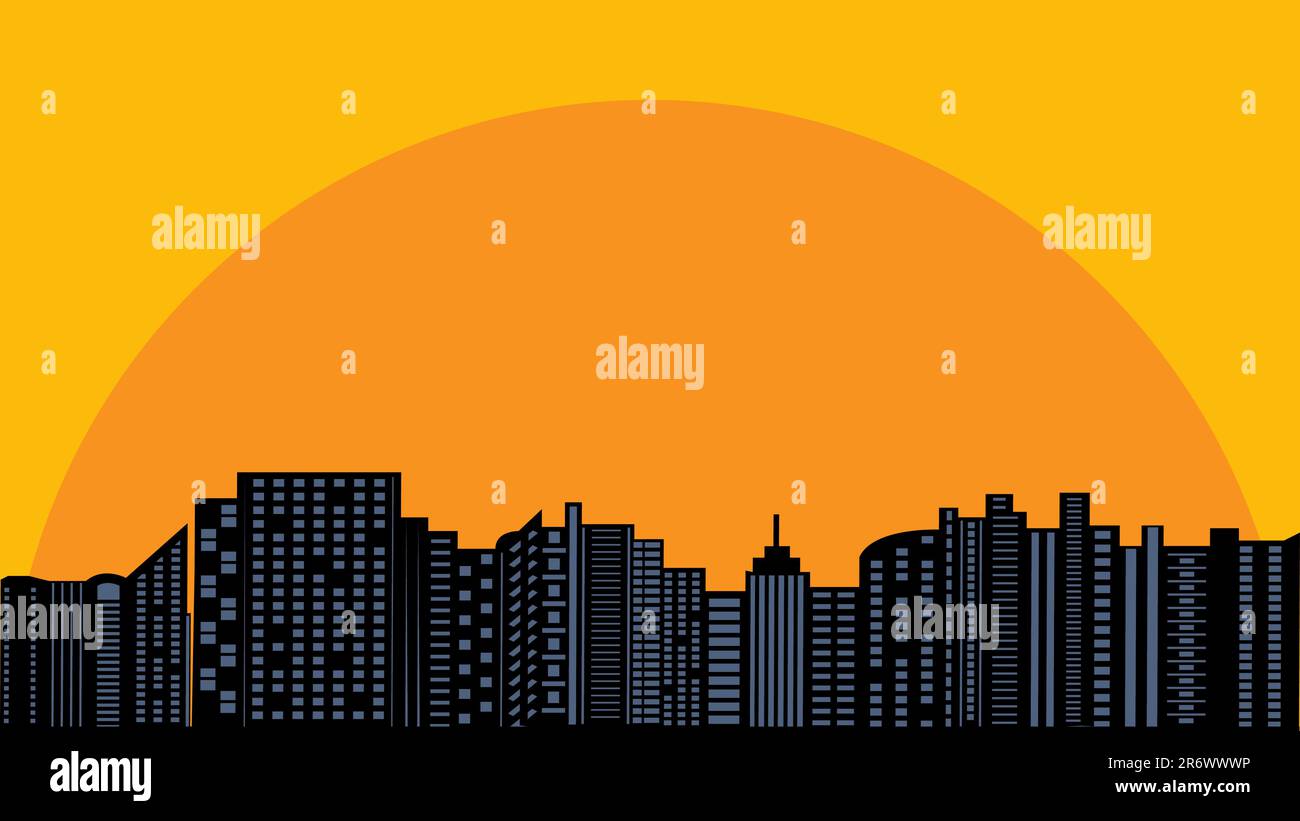 Background city view Stock Vector Images - Alamy