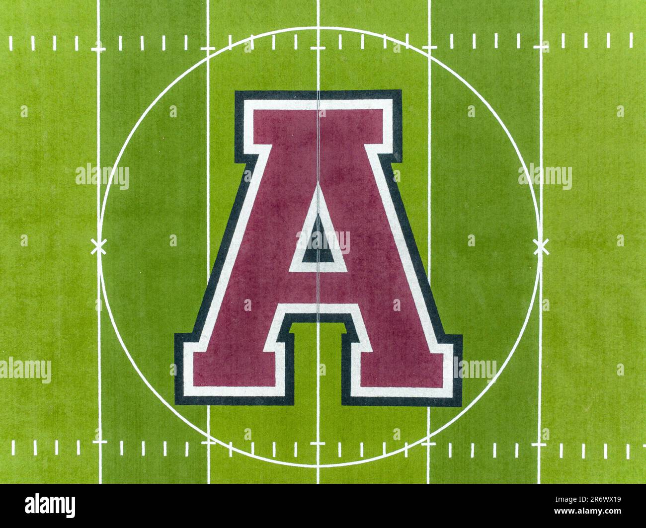 Football Field Font Letters