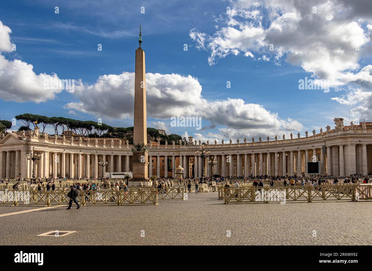 The Obelisk inSt Peter's Square, a large plaza located directly in ...