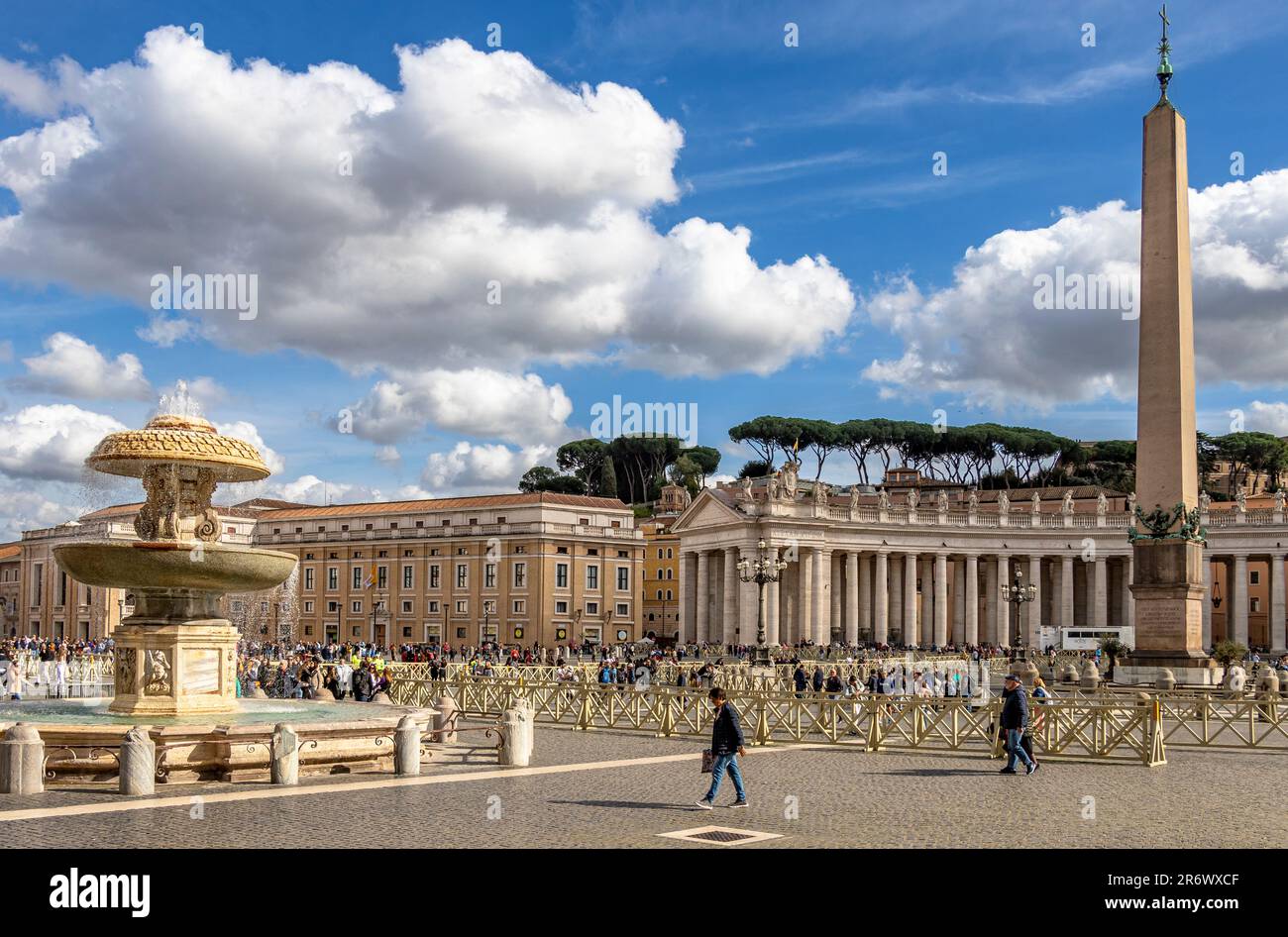 The Obelisk inSt Peter's Square, a large plaza located directly in ...
