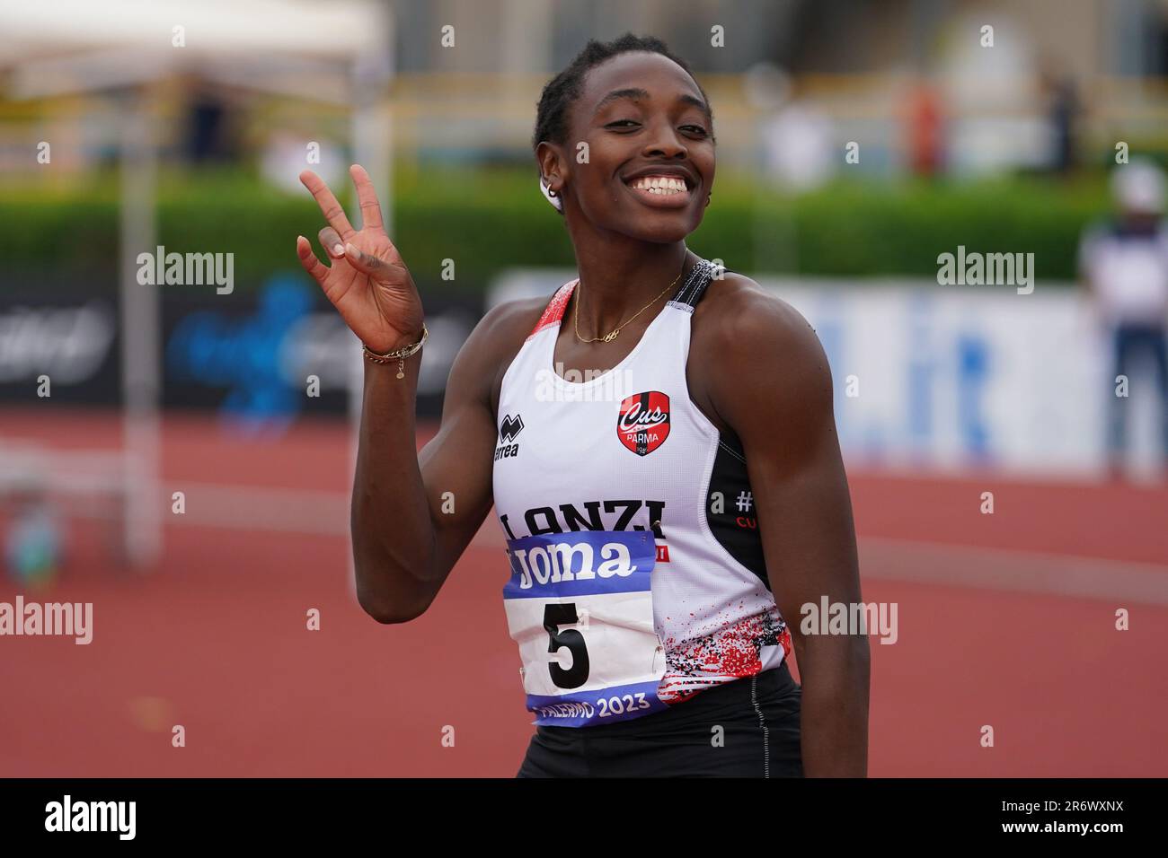 Palermo, Italy. 10th June, 2023. FOLORUNSO Ayomide temilade (C.U.S. PARMA G.S. FIAMME ORO PADOVA ...