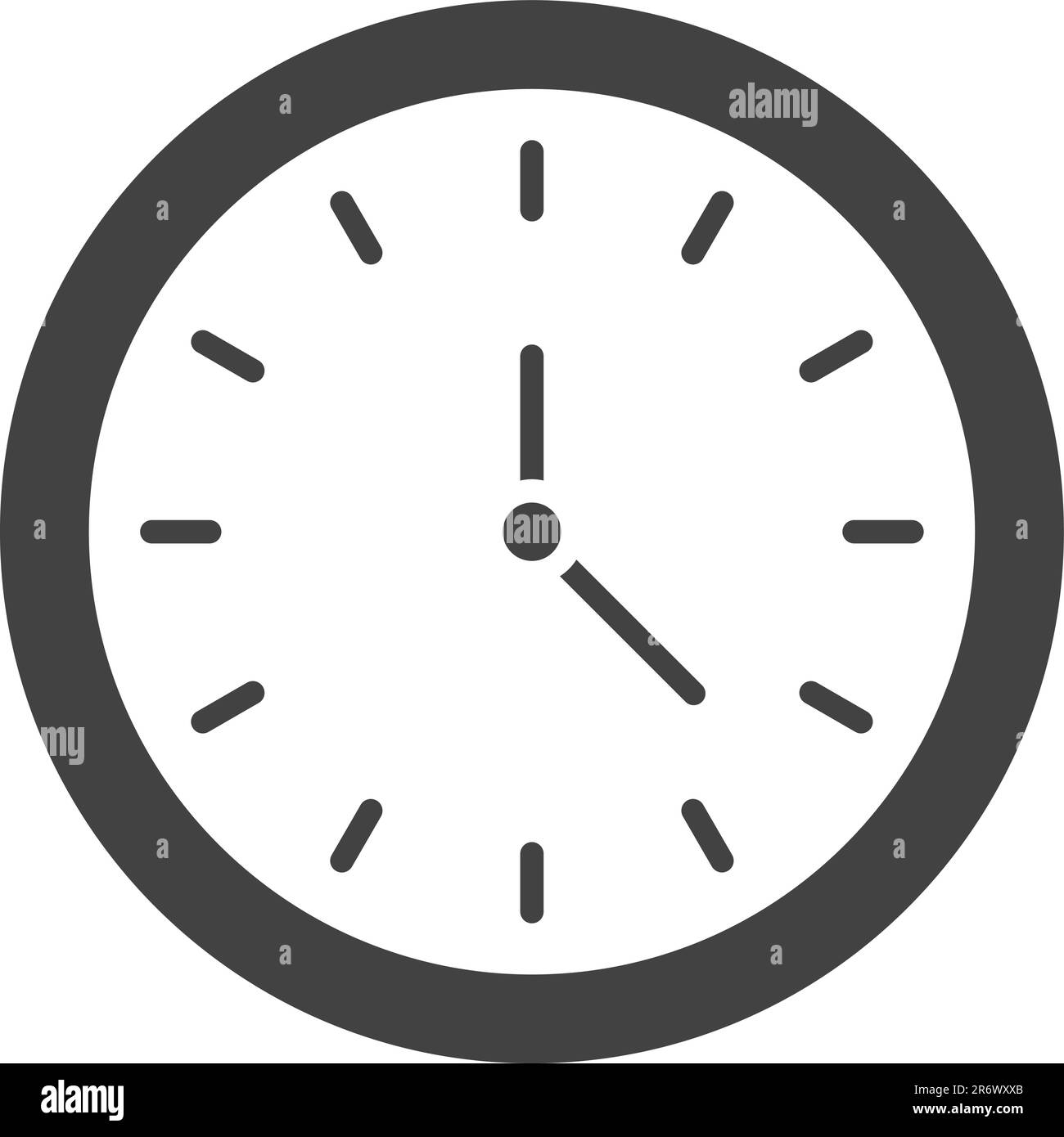 Clock icon vector image Stock Vector Image & Art - Alamy