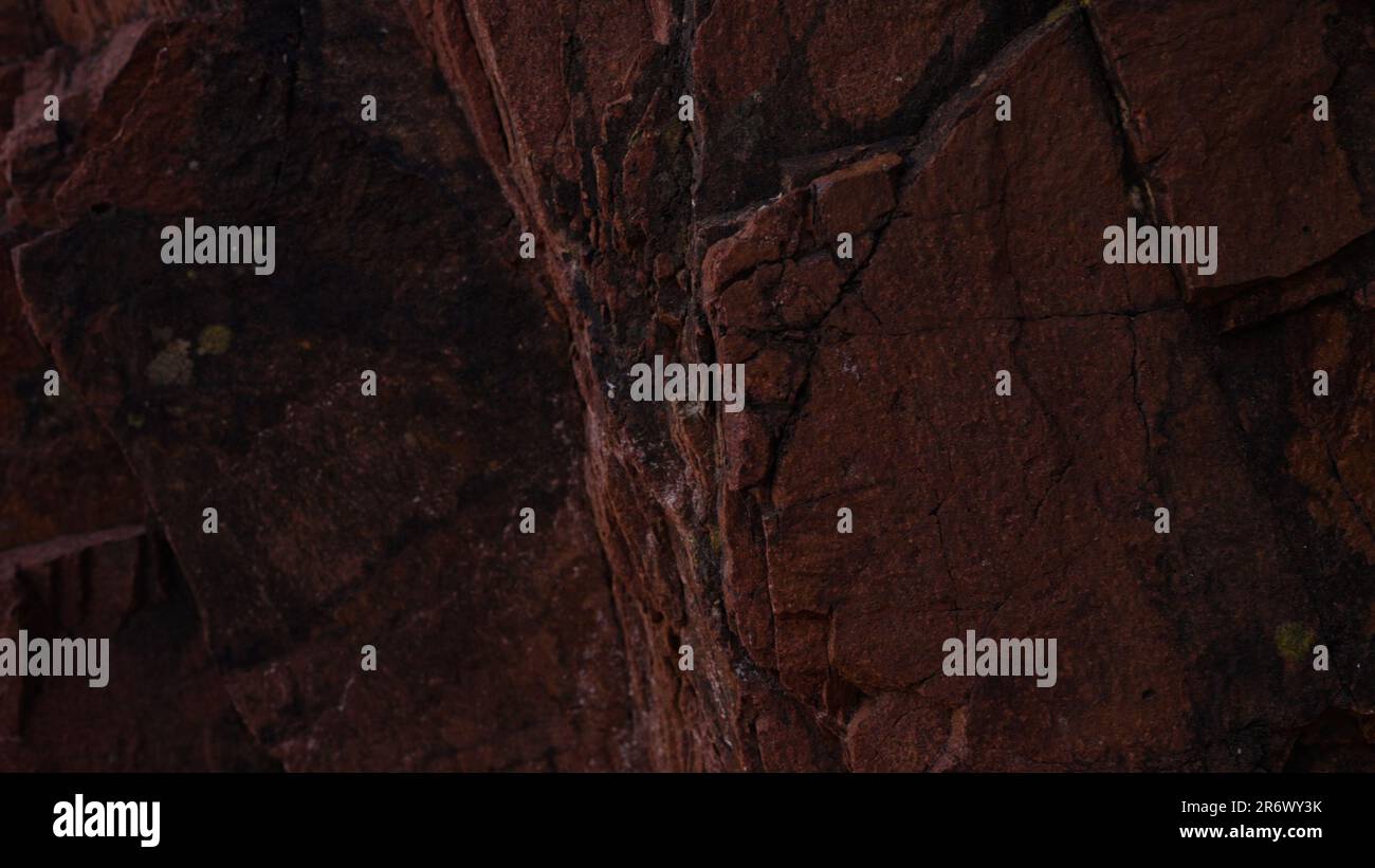 closeup shot of Saint Raphael red rocks, wide photo Stock Photo - Alamy