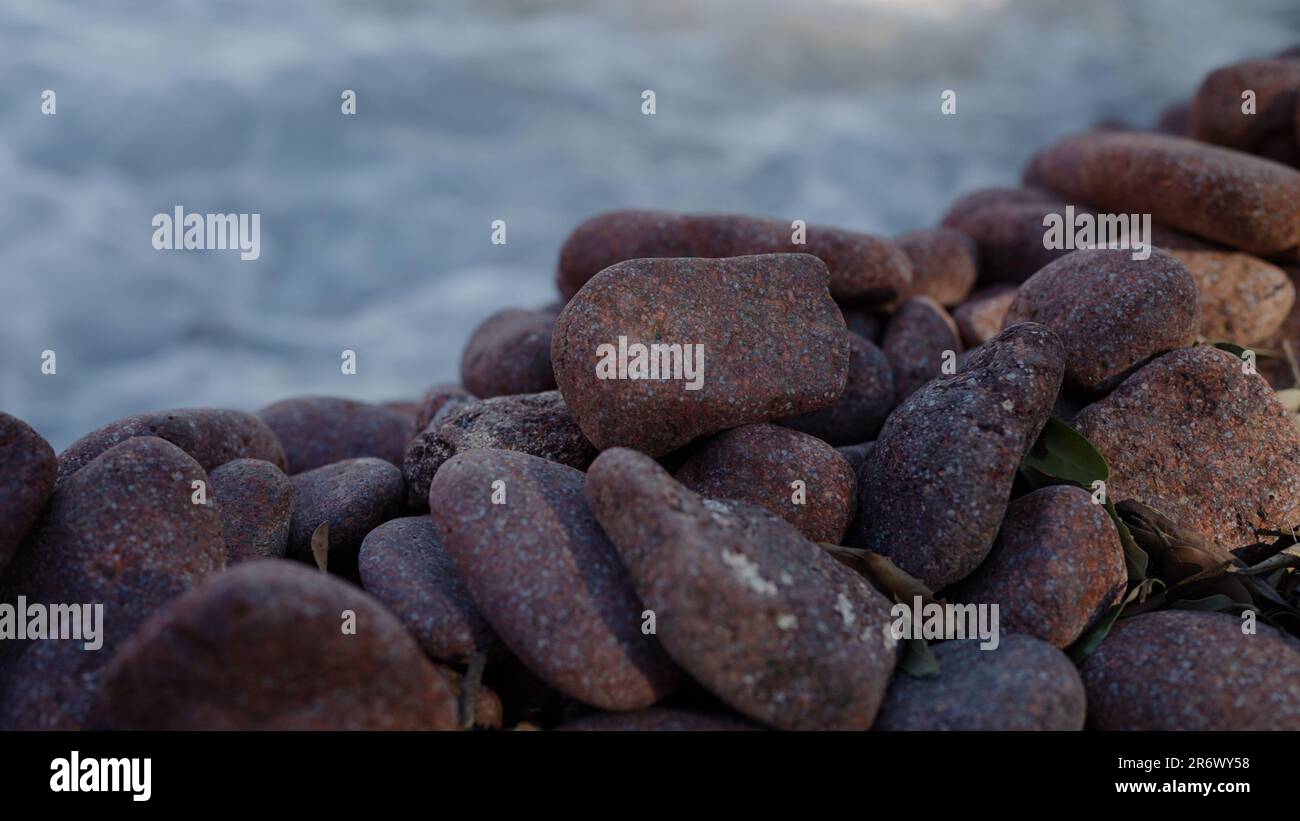 closeup shot of Saint Raphael red rocks, wide photo Stock Photo - Alamy