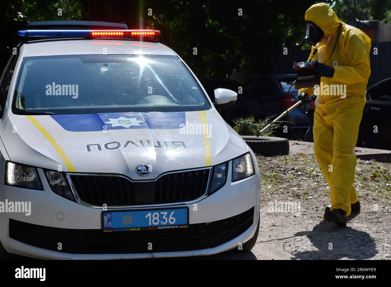Ukrainian police car hi-res stock photography and images - Alamy