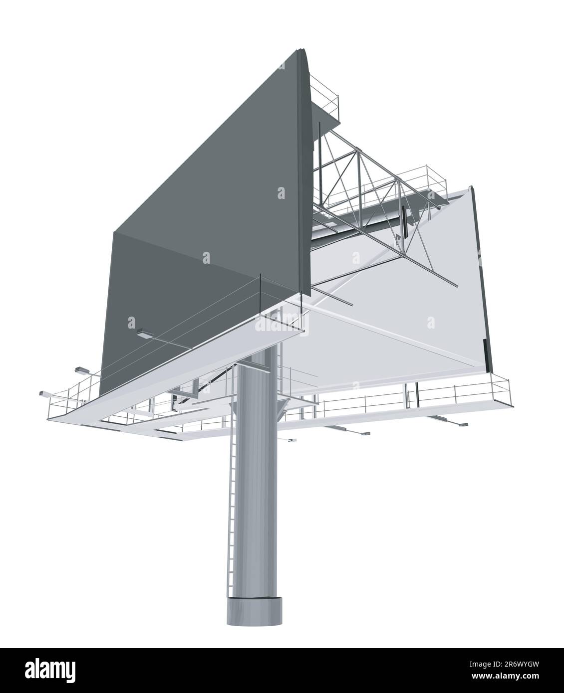 Polygonal big billboard. Mockup for your advertisement and design ...