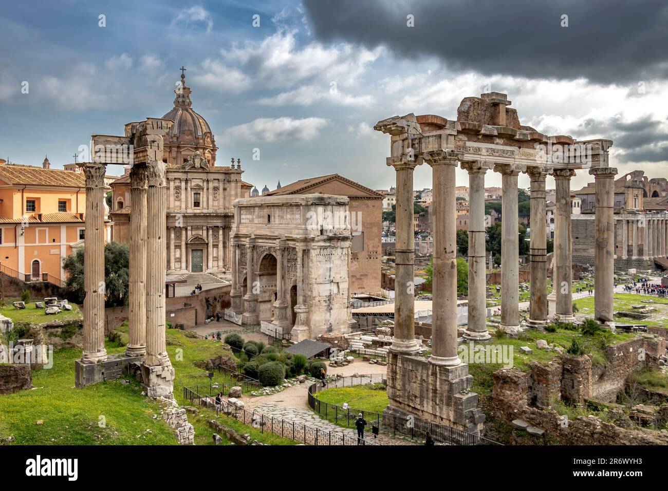 The Roman Forum in the historic centre of Rome is a UNESCO World Heritage Site, Rome ,Italy ...
