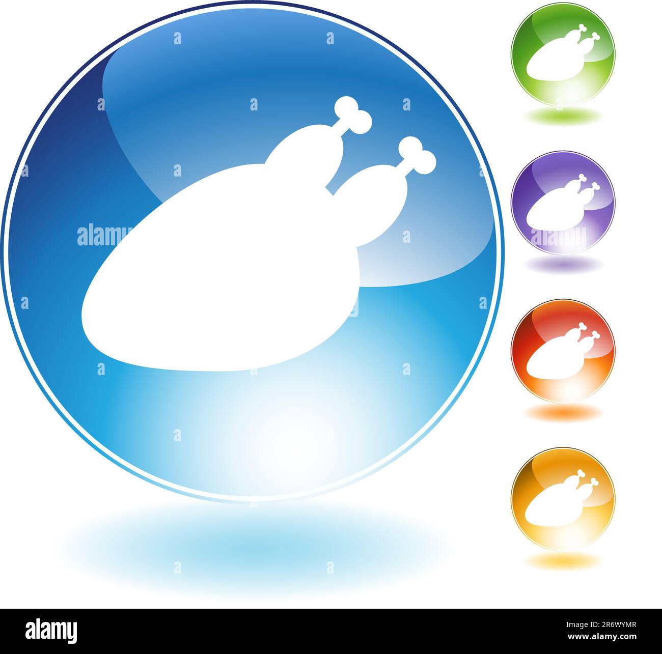 Crystal chicken Stock Vector Images - Alamy