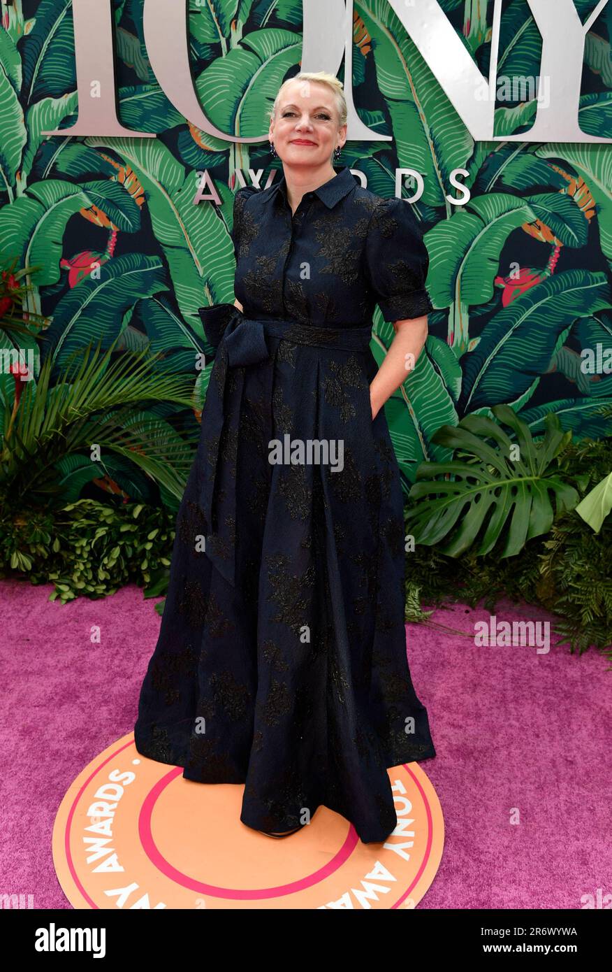 Natasha Chivers arrives at the 76th annual Tony Awards on Sunday, June ...