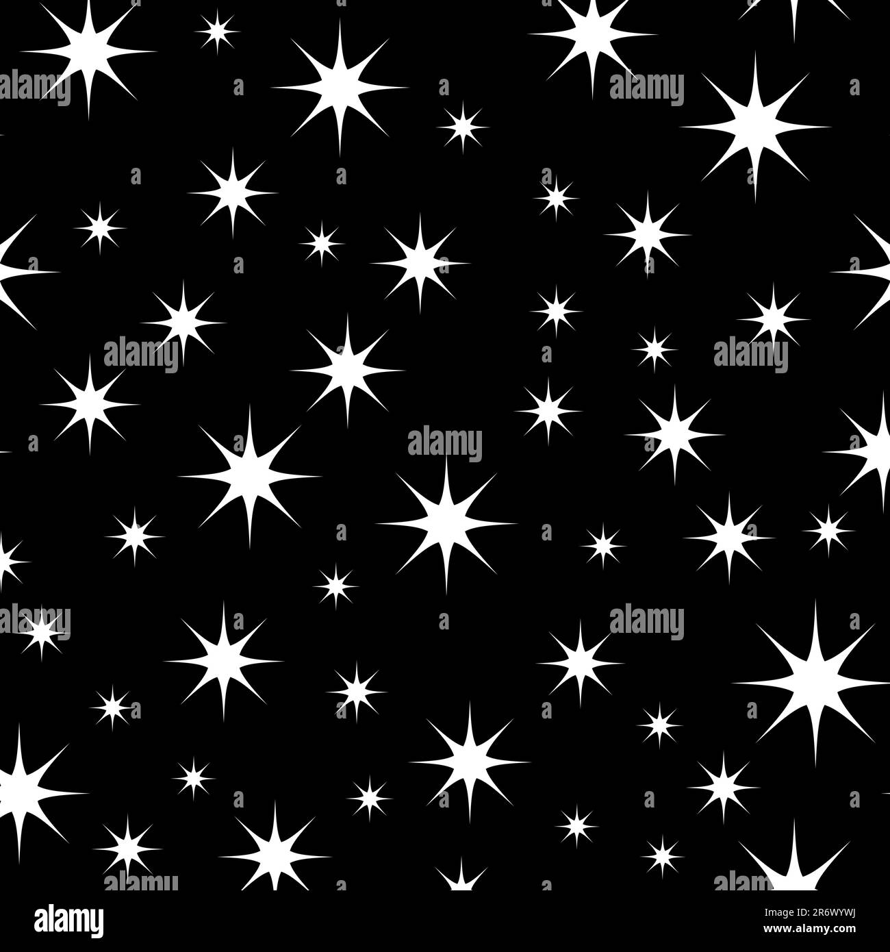 Star seamless pattern. Bright sparkles firework symbols background ...