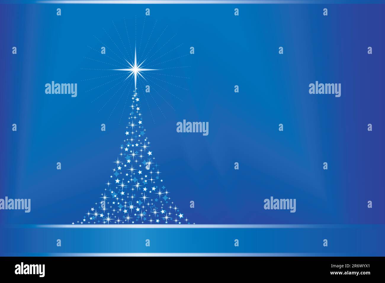 Horizontal blue Christmas background with a Christmas tree made of ... Horizontal blue Christmas background with a Christmas tree made of ...