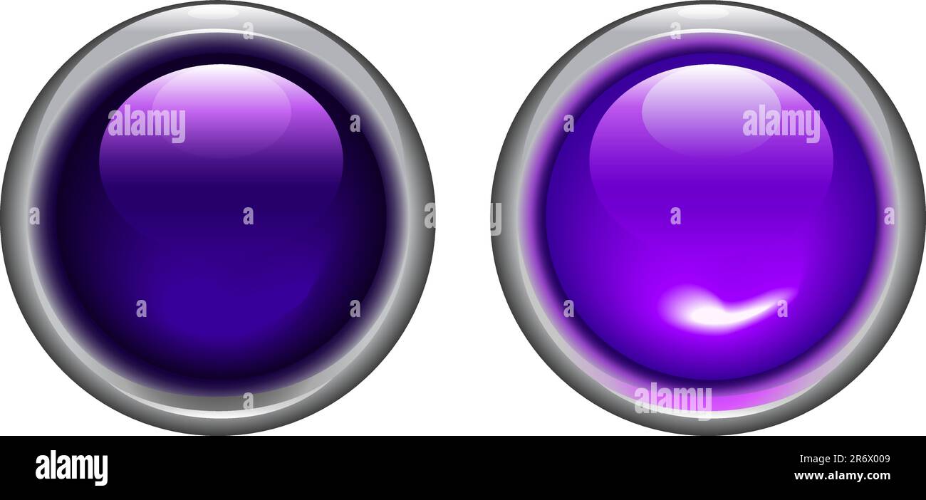 vector illustration of "on and off" LED lights for web Stock Vector ...