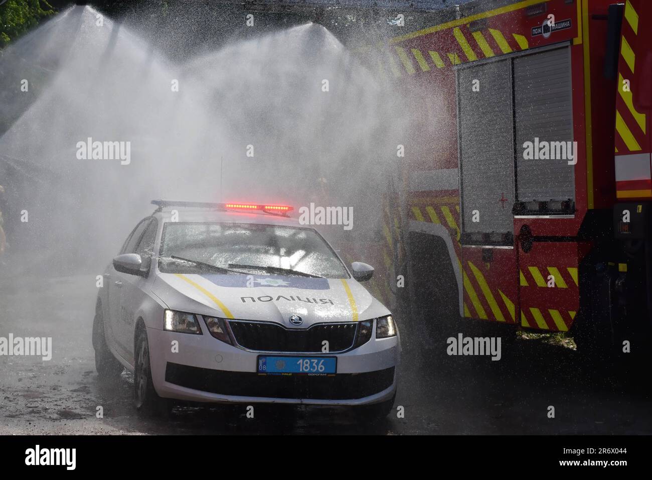 Nuclear decontamination shower hi-res stock photography and images - Alamy