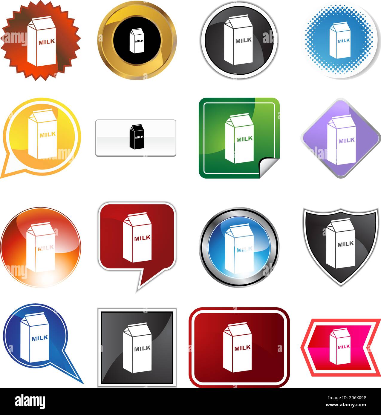 Milk medal Stock Vector Images - Alamy