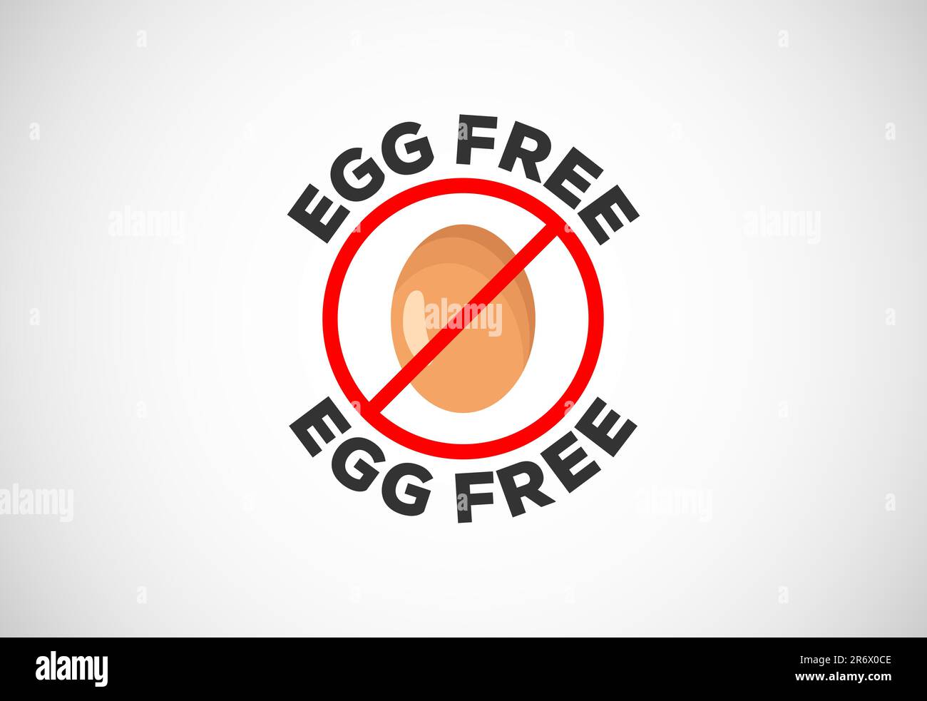 Egg free labels badge logo sign for food package seal. 100 percent egg ...