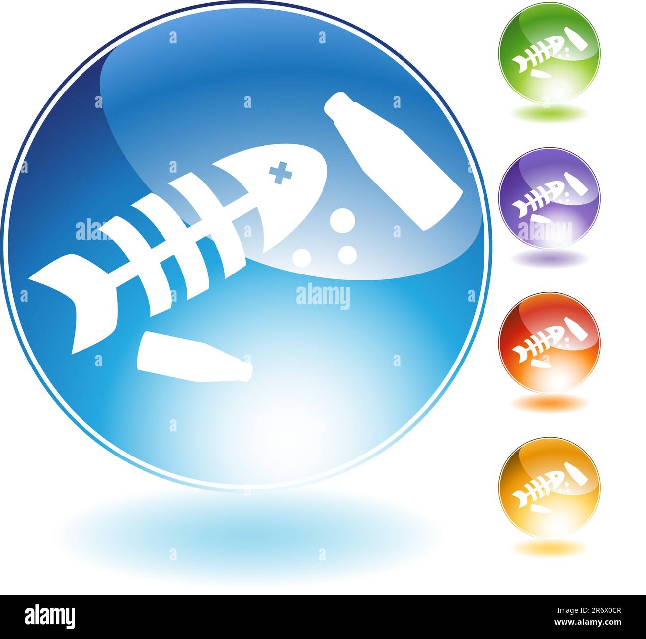 Polluted water crystal icon isolated on a white background Stock Vector ...