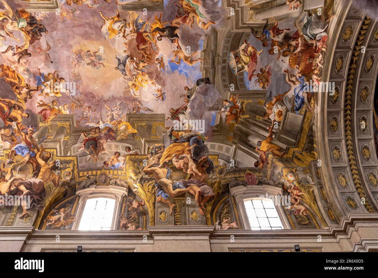The interior of The Church of St. Ignatius of Loyola,Rome ,Italy Stock ...