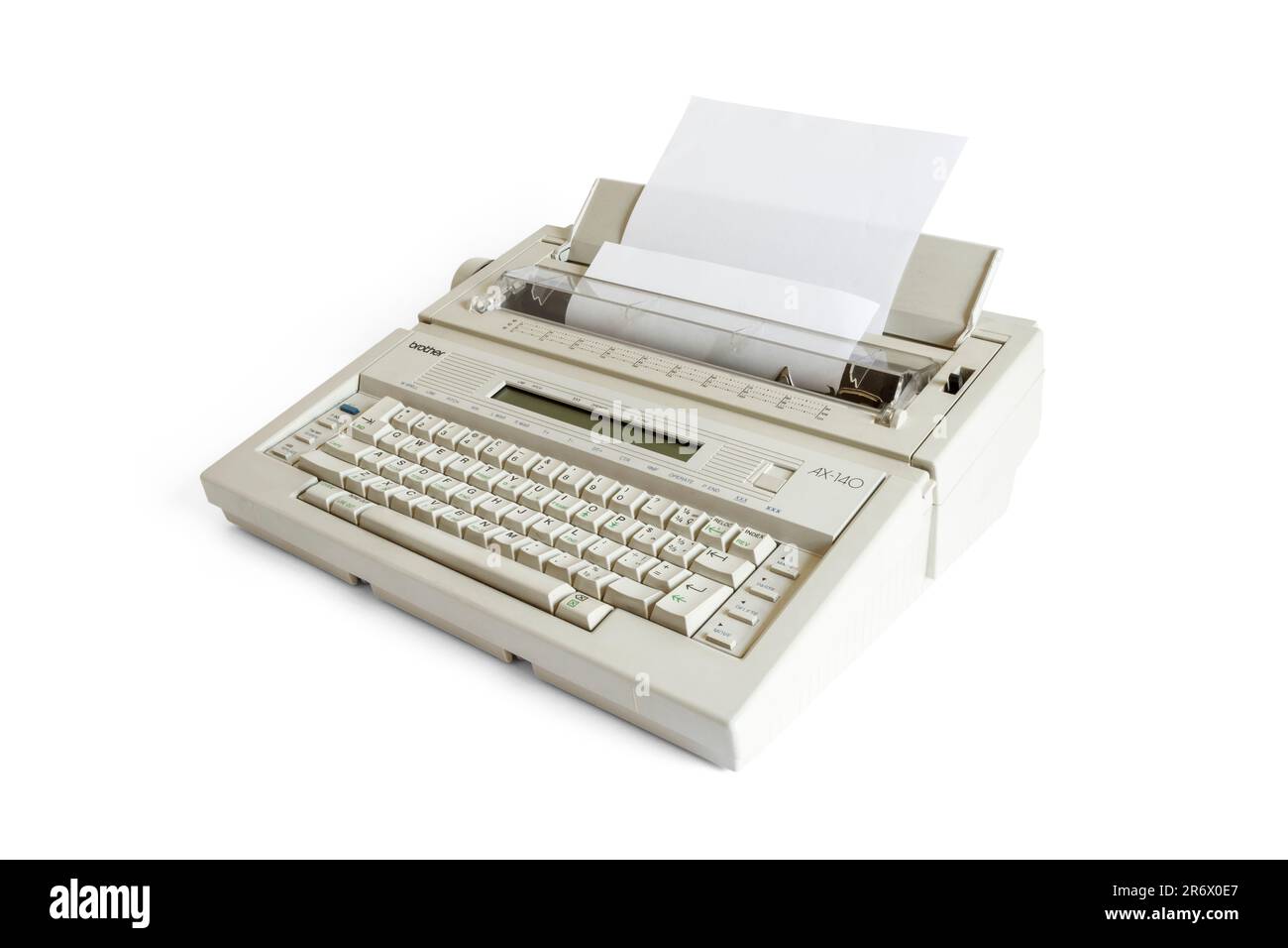 Brother AX-140 Electric Word-Processing Typewriter with sheet of white ...