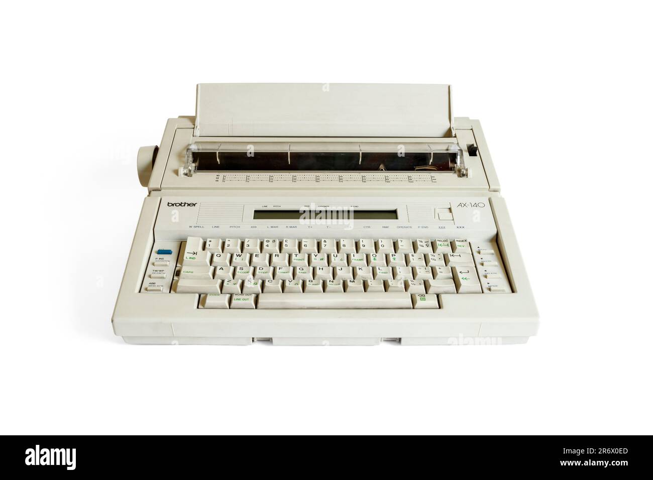 Brother AX-140 Electric Word-Processing Typewriter, isolated on a white background,, UK Stock ...