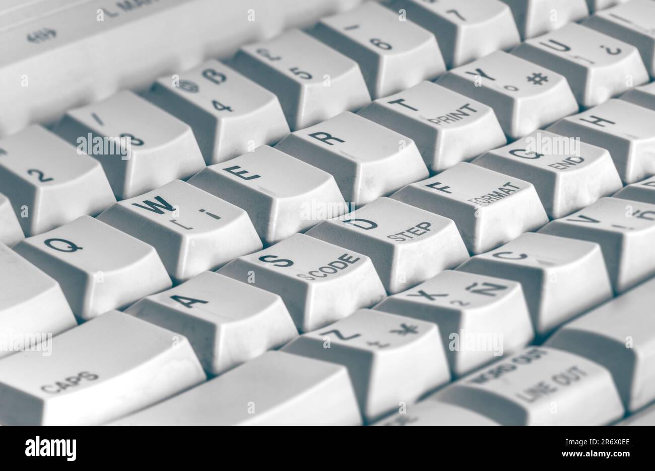 Close-up of the keyboard of a Brother AX-140 Electric Word-Processing ...