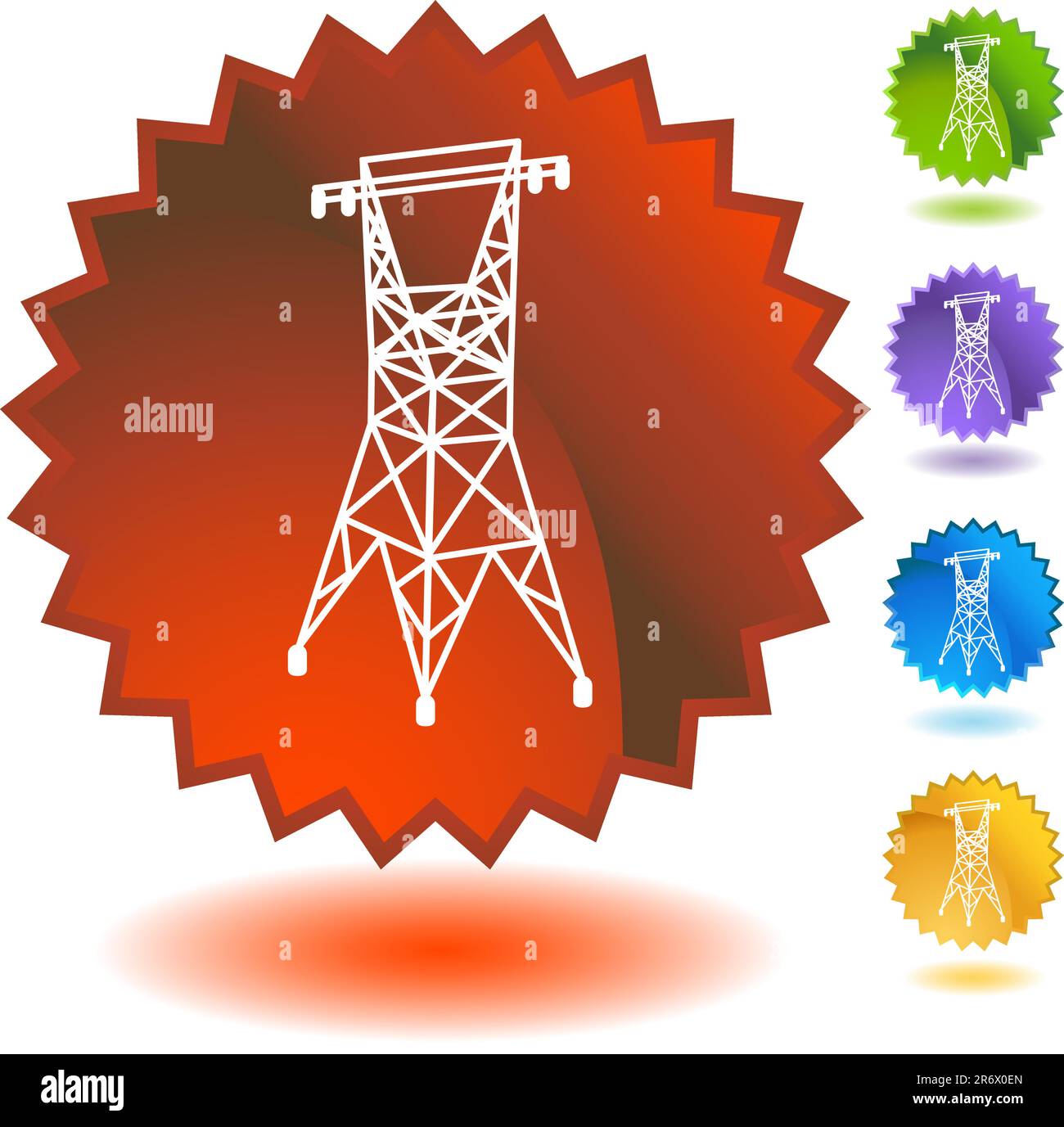 Color power line hi-res stock photography and images - Alamy