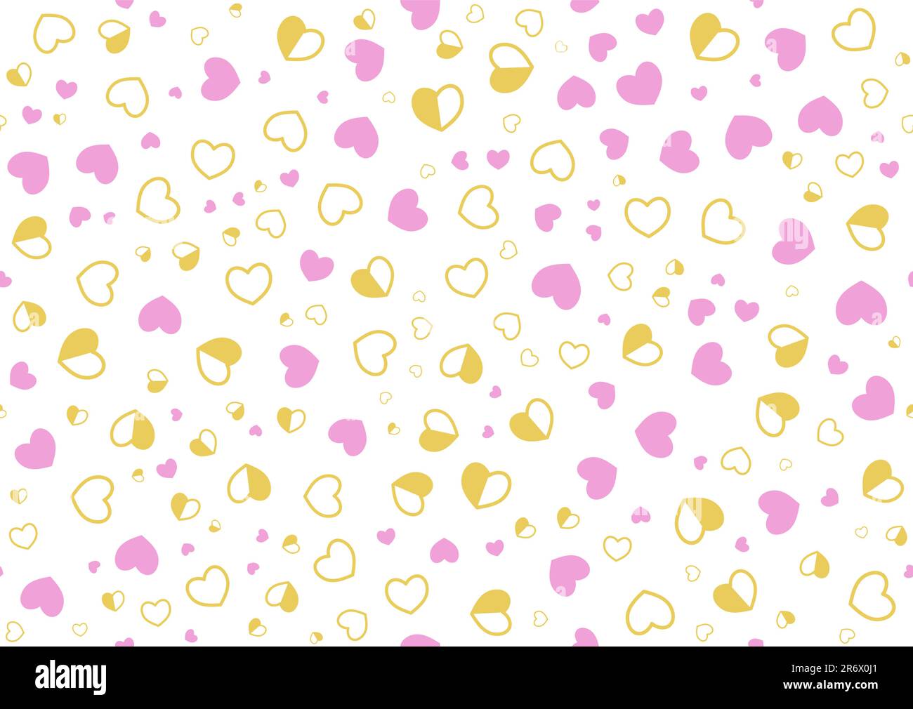 Seamless pattern with colored hearts. Template for textures, textiles ...