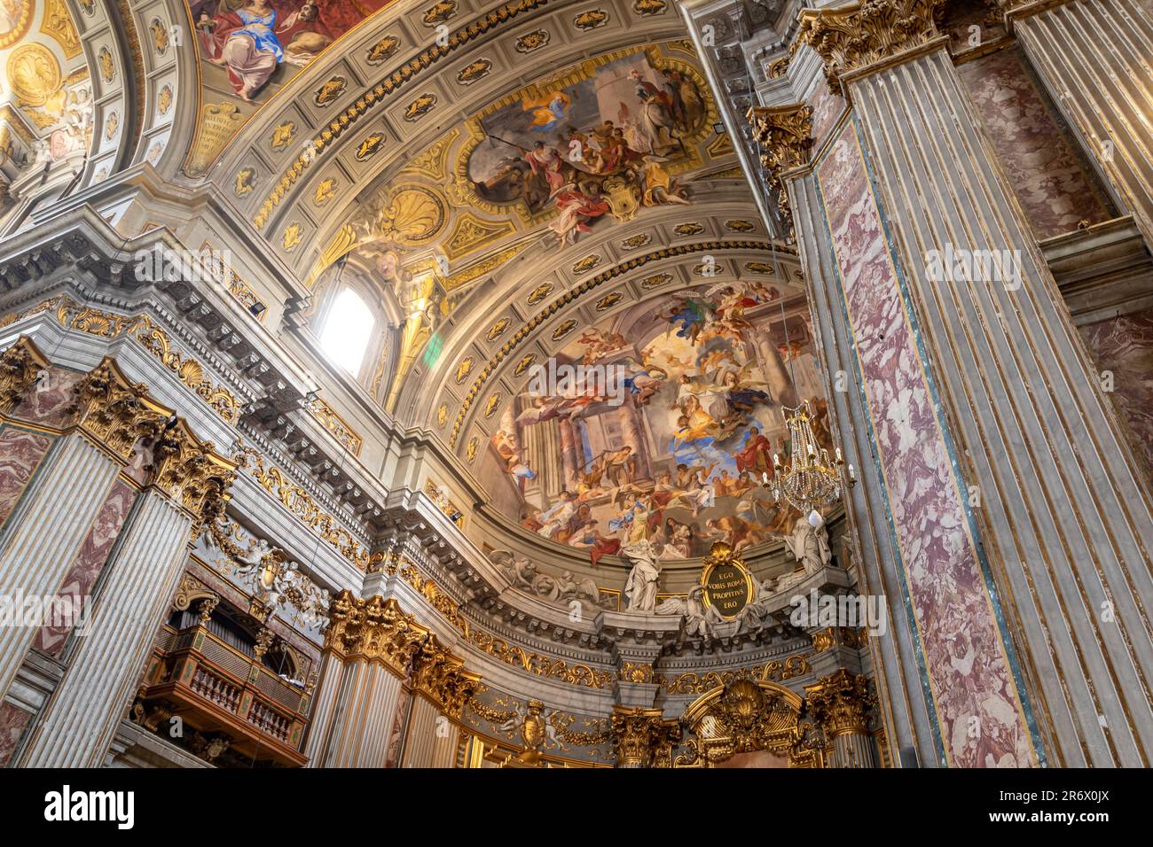 The interior of The Church of St. Ignatius of Loyola,Rome ,Italy Stock ...