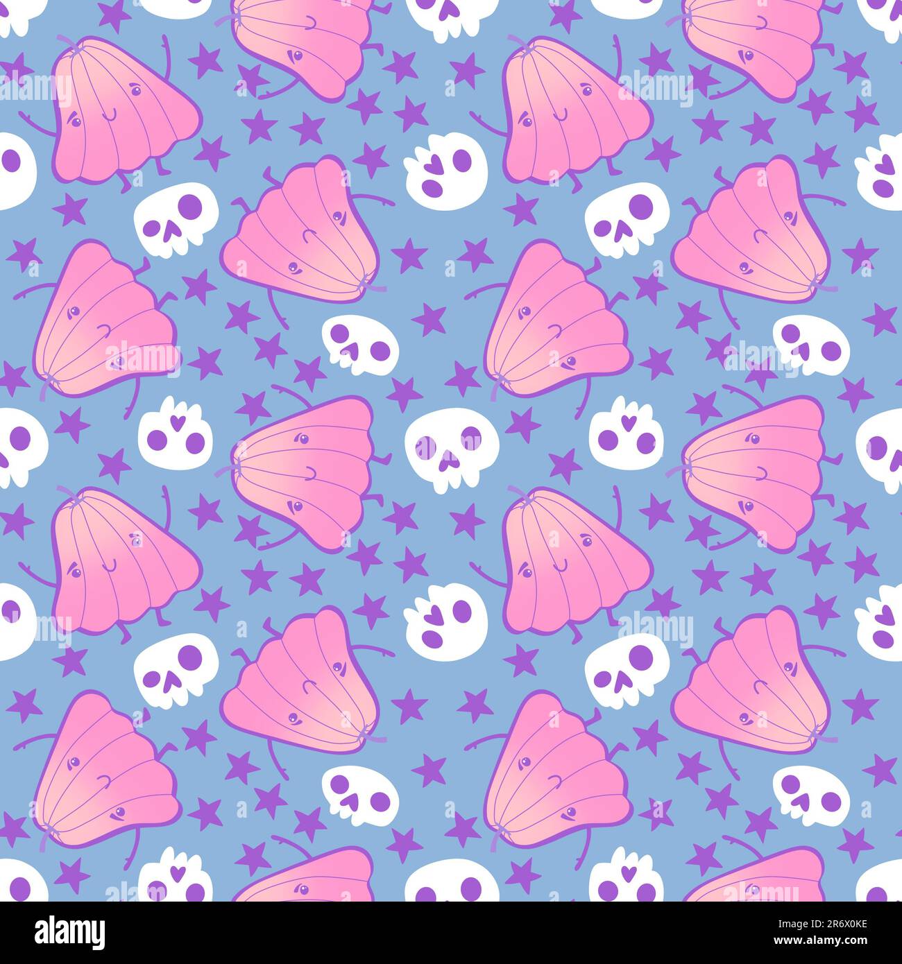 Halloween seamless pumpkins pattern for fabrics and wrapping paper and ...