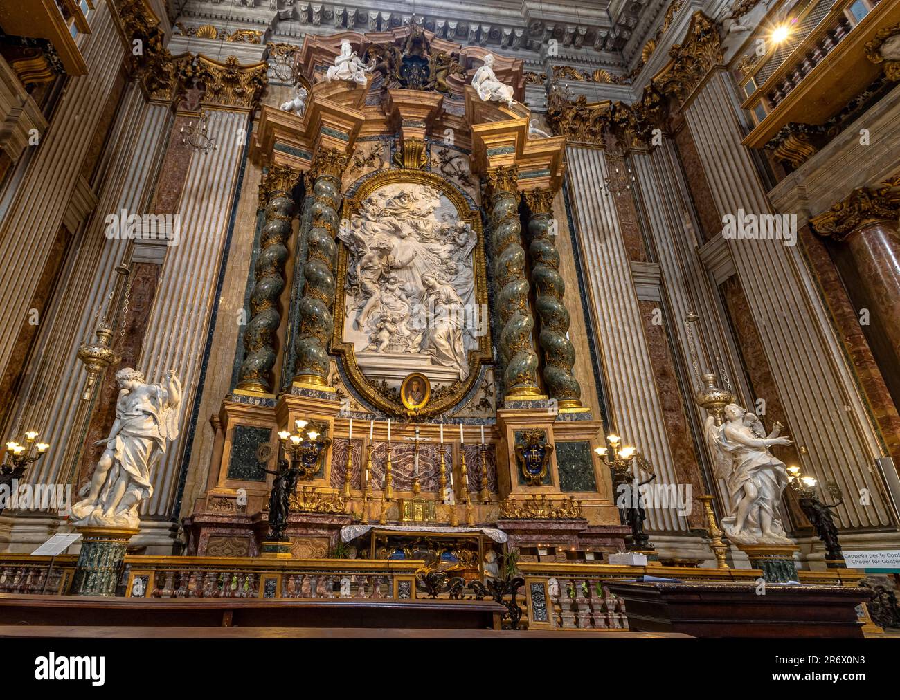 The interior of The Church of St. Ignatius of Loyola,Rome ,Italy Stock ...