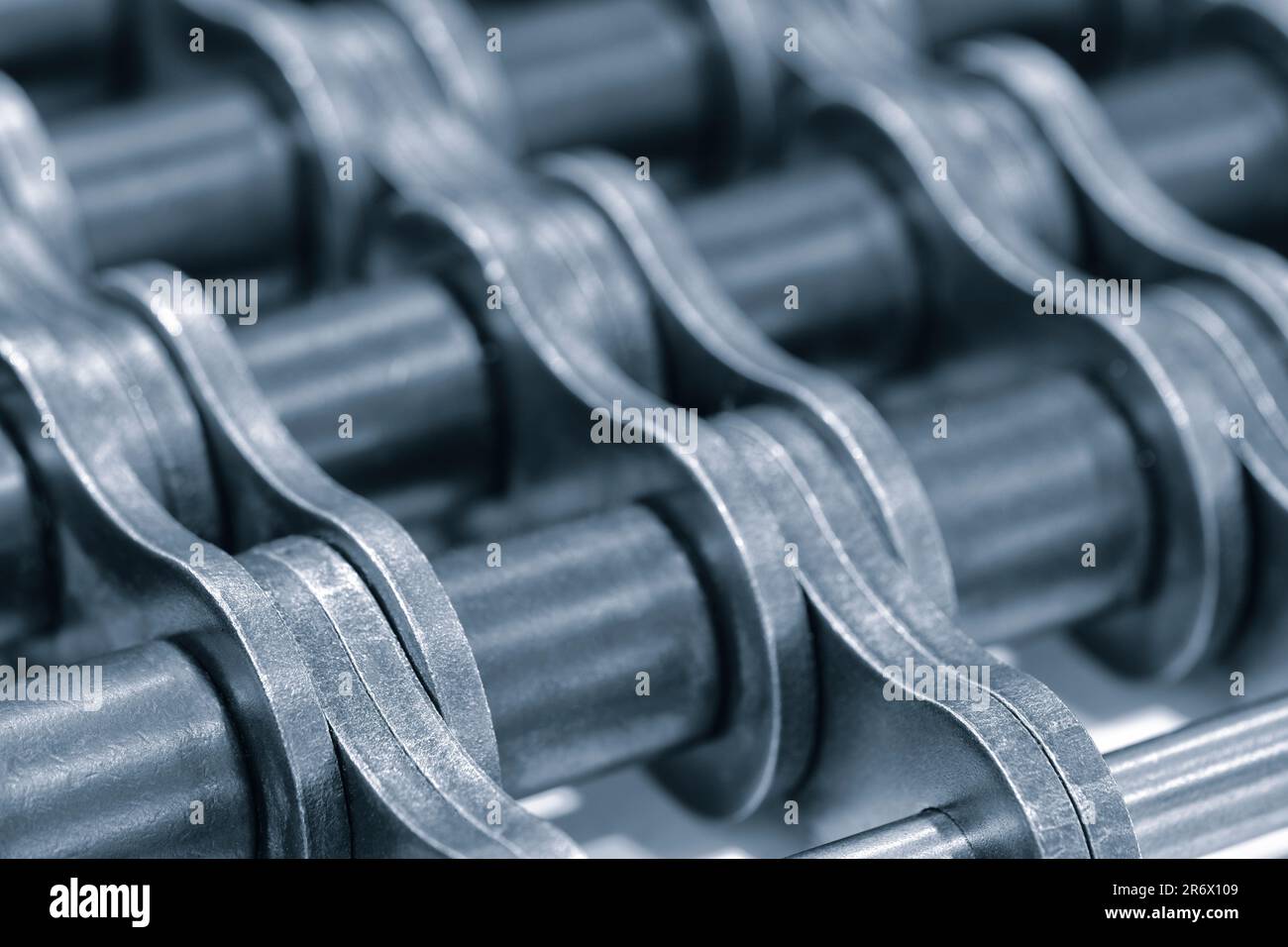 Gear chain drive shaft in conveyor belt is on production line. Timing ...