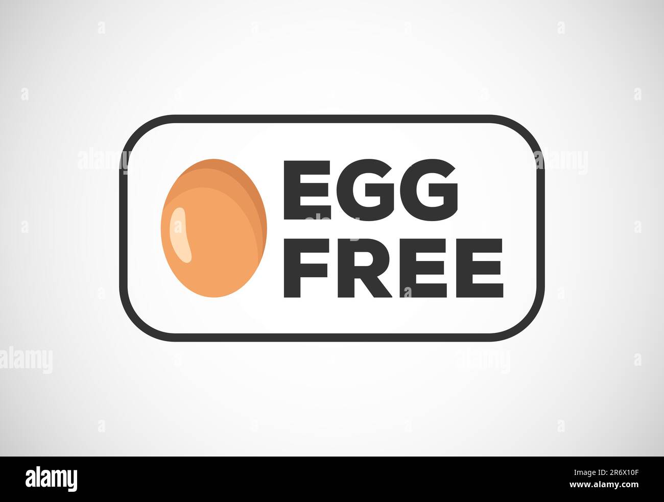 Egg free labels badge logo sign for food package seal. 100 percent egg ...