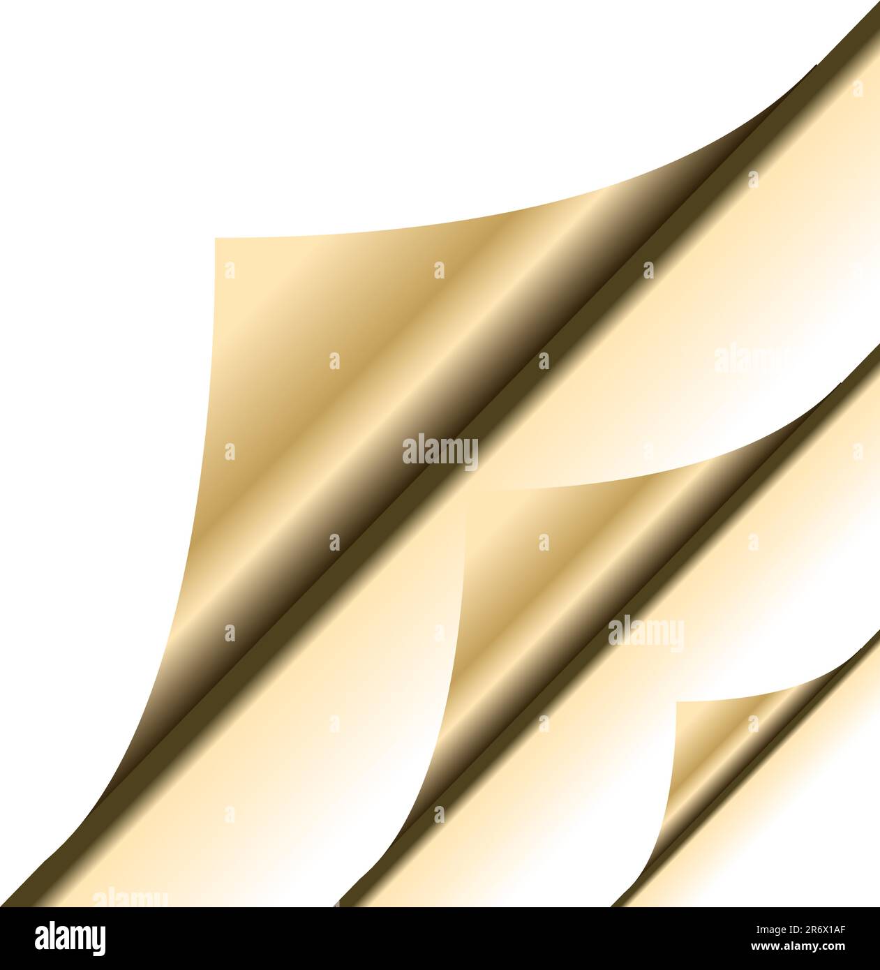 Gold paper corner Stock Vector Image & Art - Alamy