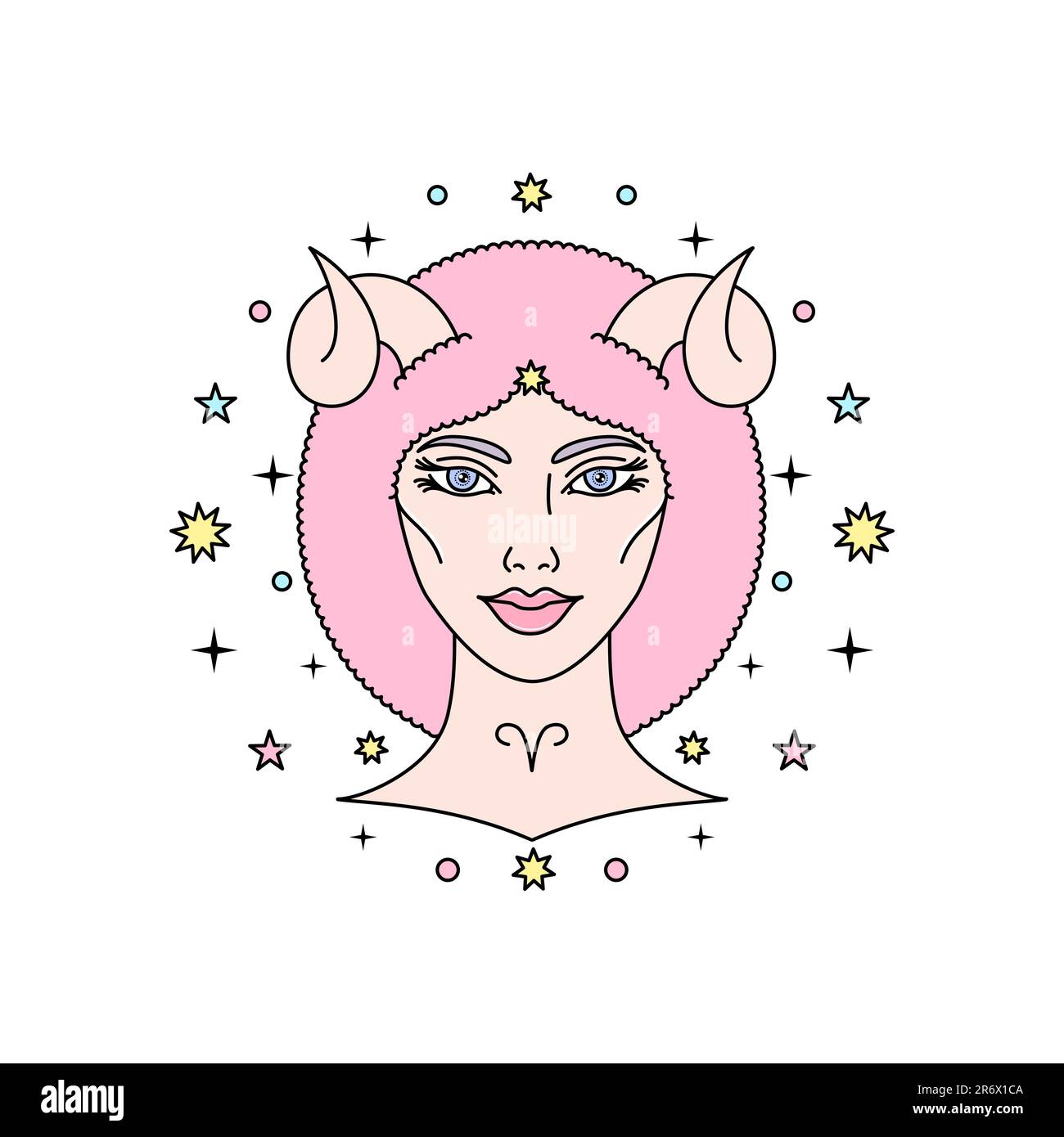 Aries zodiac sign Stock Vector Image & Art - Alamy