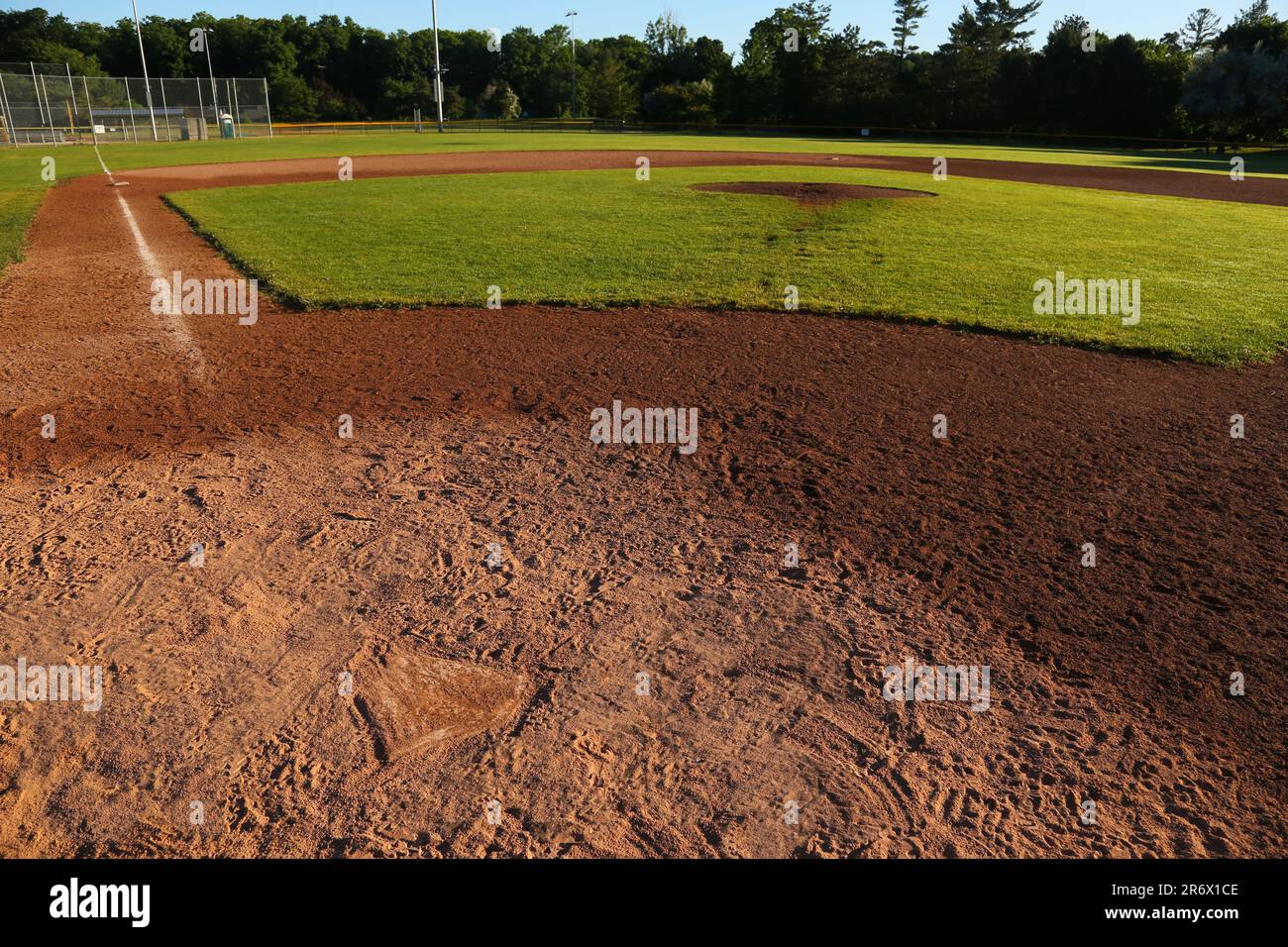 Baseball Dirt With Chalk
