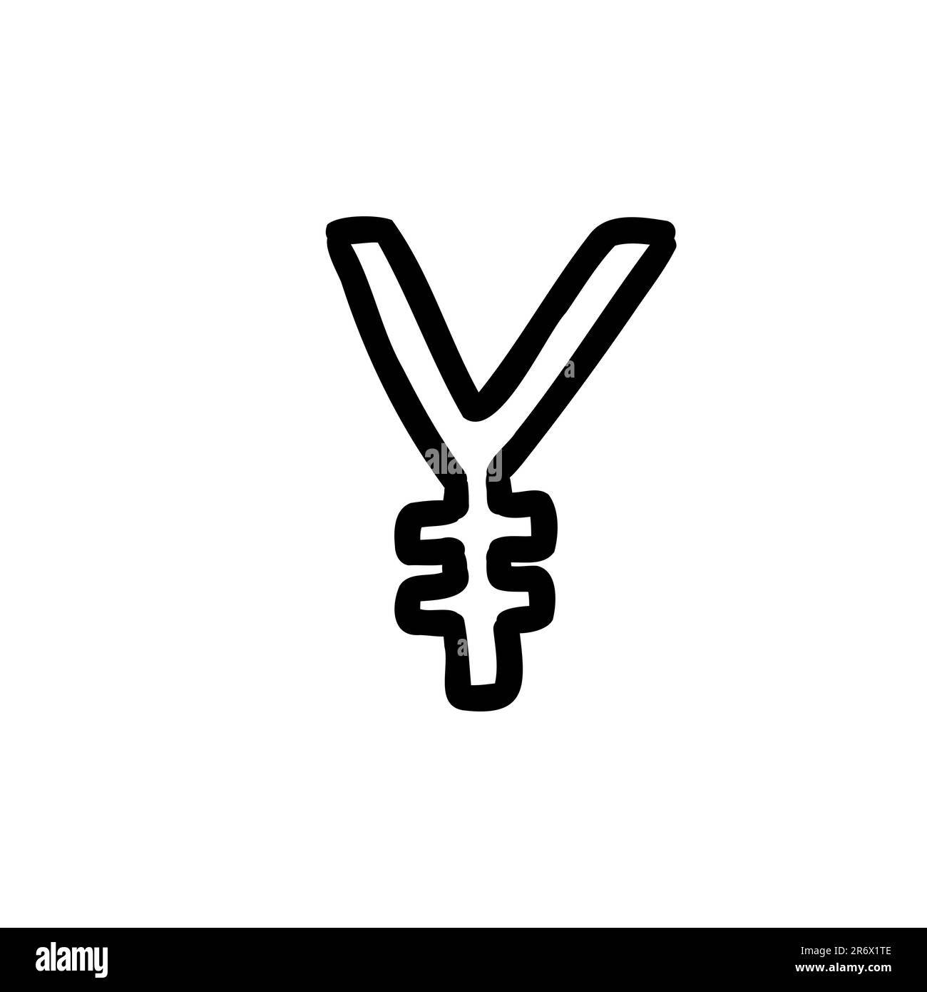 Scribble currency money finance sign icon Yen Yuan Jena JPY. Vector ... Scribble currency money finance sign icon Yen Yuan Jena JPY. Vector ...
