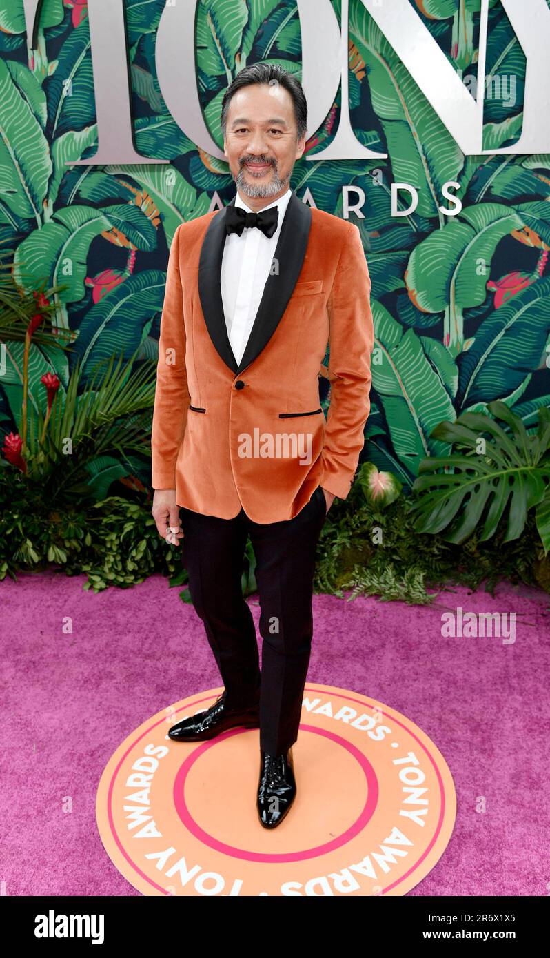 Lap Chi Chu arrives at the 76th annual Tony Awards on Sunday, June 11 ...