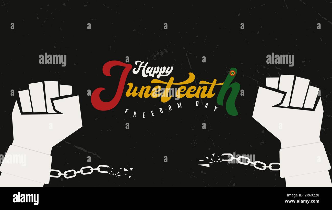 Happy Juneteenth Freedom Day. Independence Day celebration of freedom ...