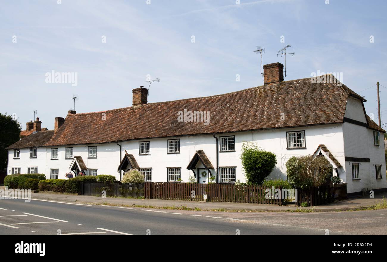 Cottages Quendon Essex Stock Photo - Alamy