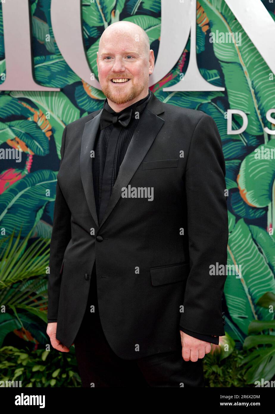Finn Caldwell arrives at the 76th annual Tony Awards on Sunday, June 11 ...