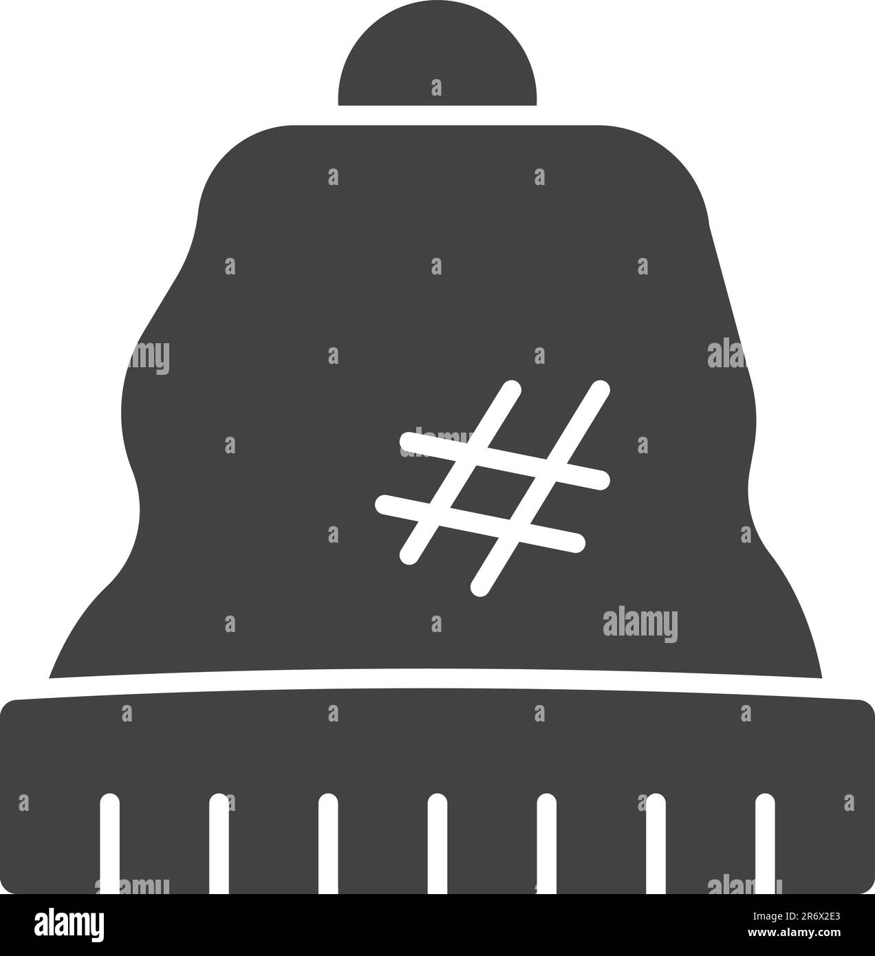 Winter beanie icon outline Cut Out Stock Images & Pictures - Alamy