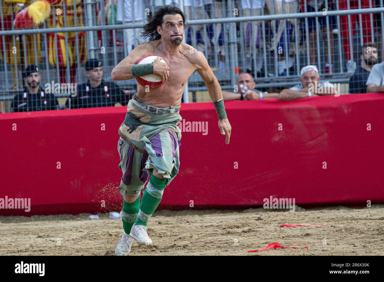 Calcio Storico Fiorentino Azzurri-Verdi Stock Photo - Alamy