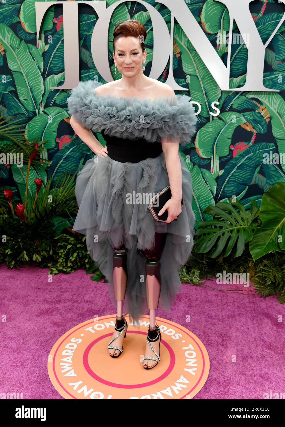 Katy Sullivan arrives at the 76th annual Tony Awards on Sunday, June 11 ...
