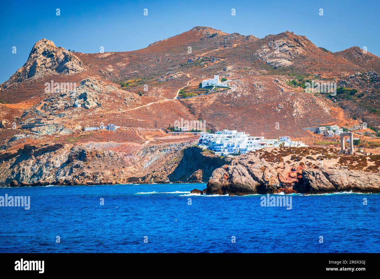 Naxos, Greece - Holiday landscape of Cyclades Islands, Aegean Sea ...