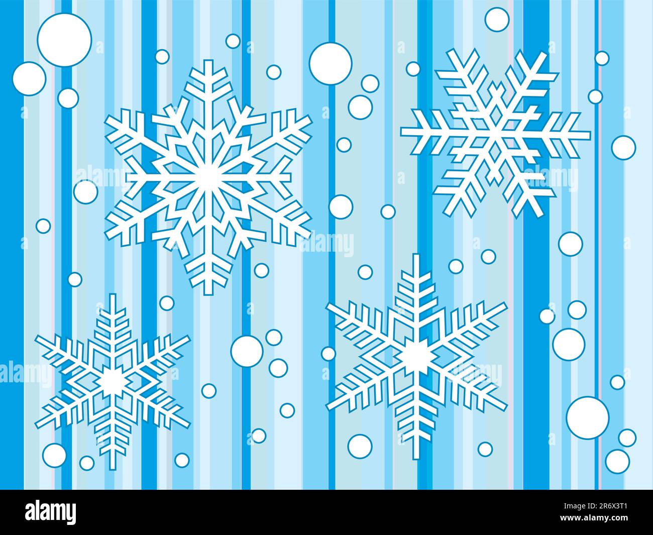 Christmas vector background with snowflakes Stock Vector Image & Art ...